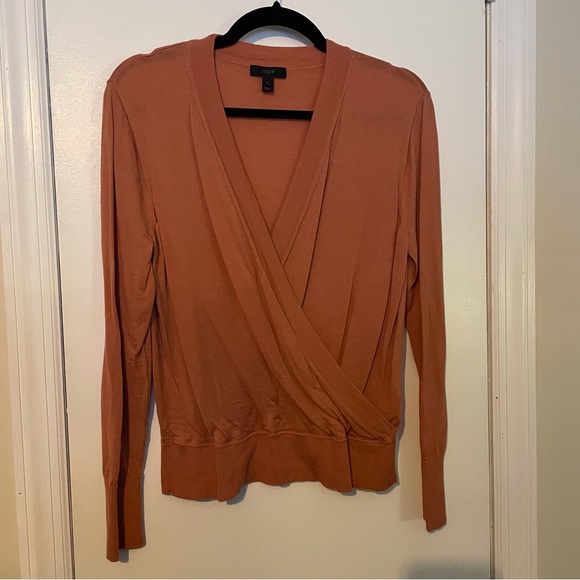 J. Crew | Sweaters | Womens Coral Wrap Sweater | Poshmark